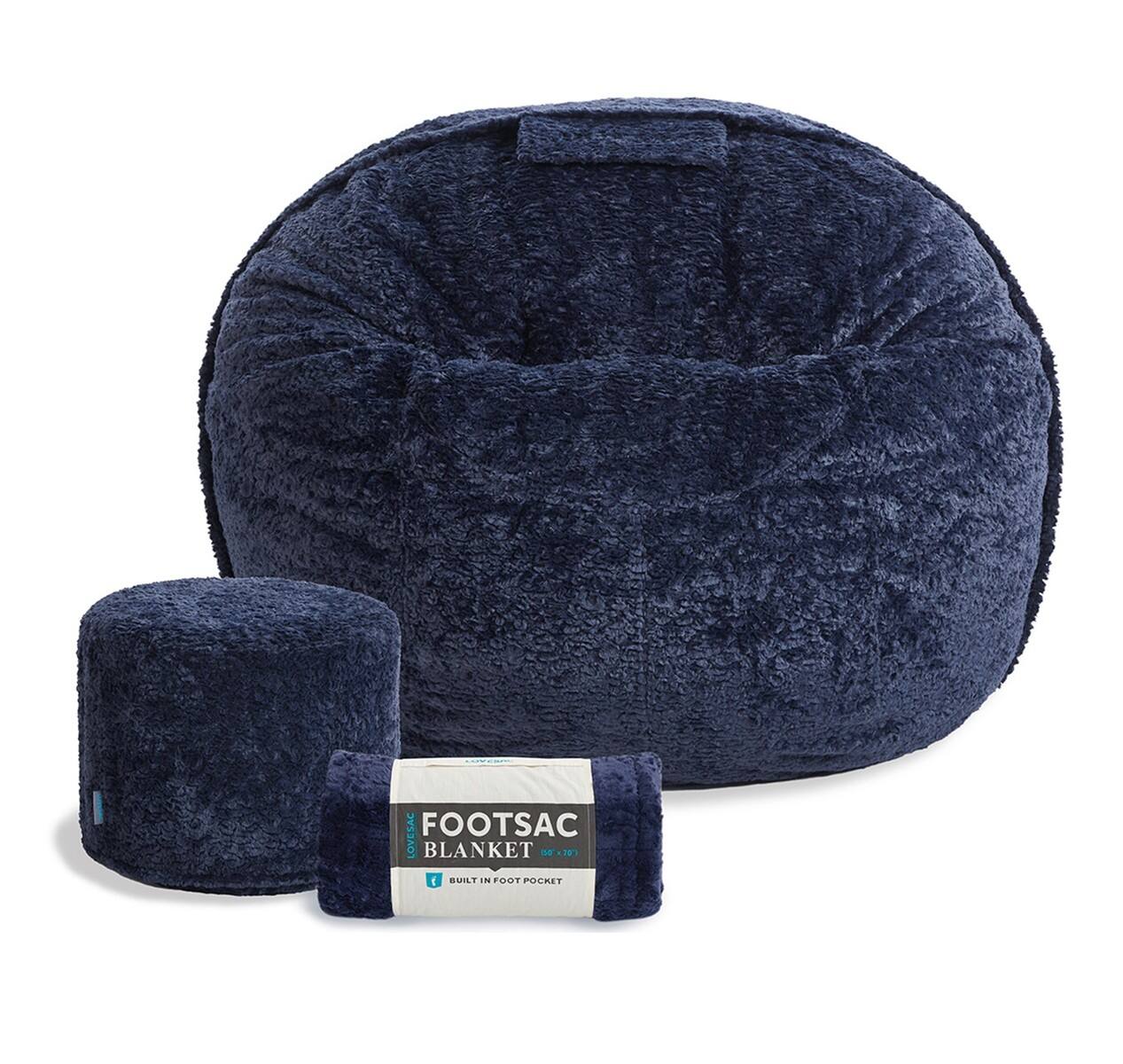 Best Buy: Lovesac Sodalite Phur Moviesac Bundle Blue VM9833