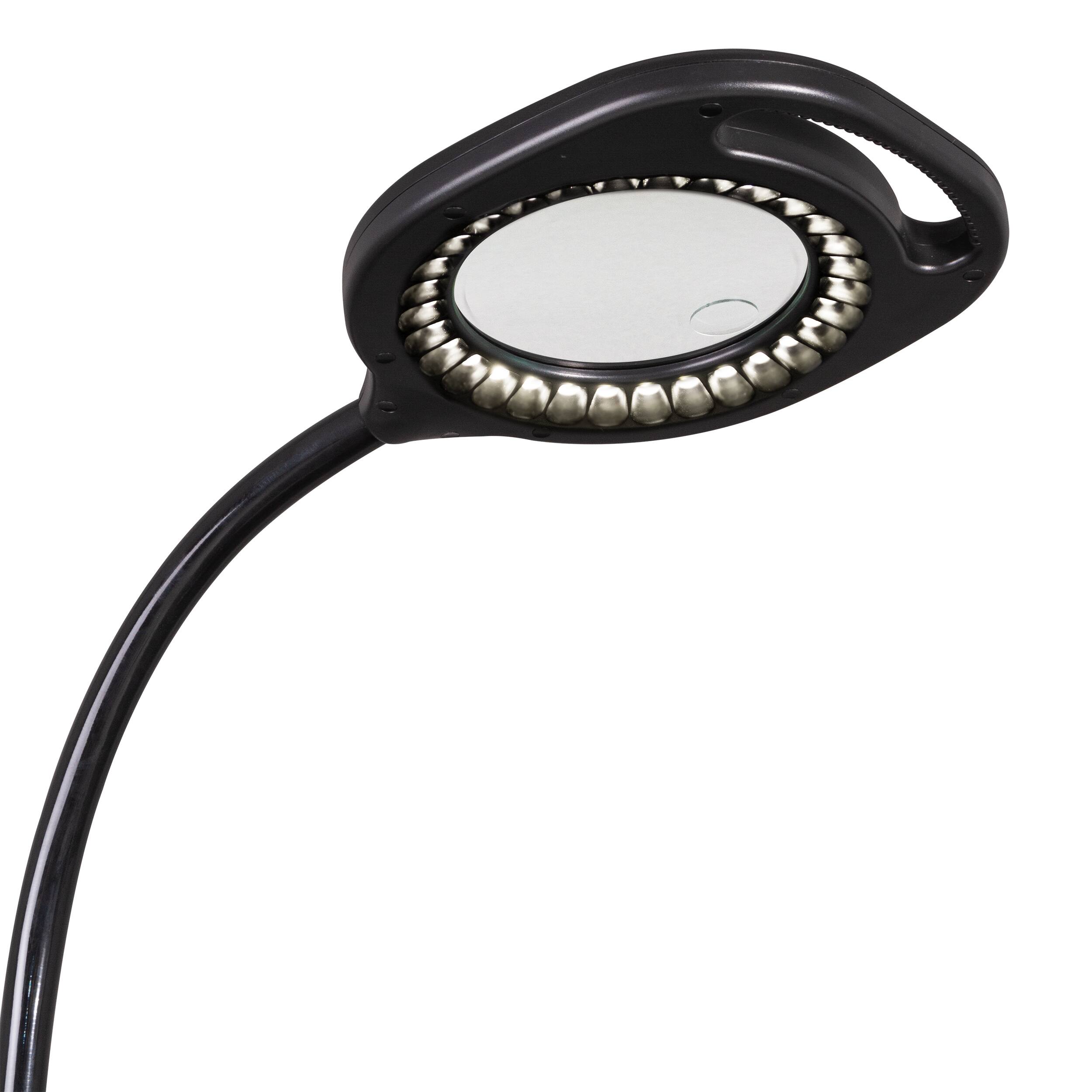 OttLite 2 in 1 LED Magnifier Floor and Table Light Black CS438PNC-SHPR ...