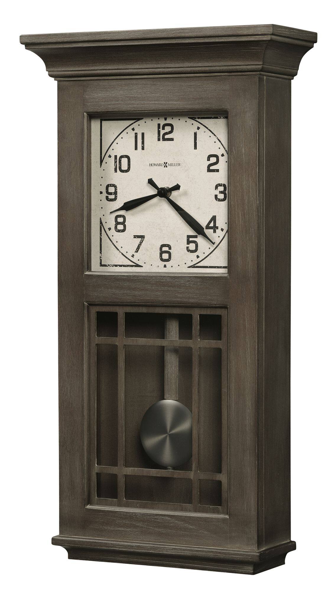 Howard Miller 625669 Amos Wall Clock 625669 Aged Auburn Gray 625669 ...