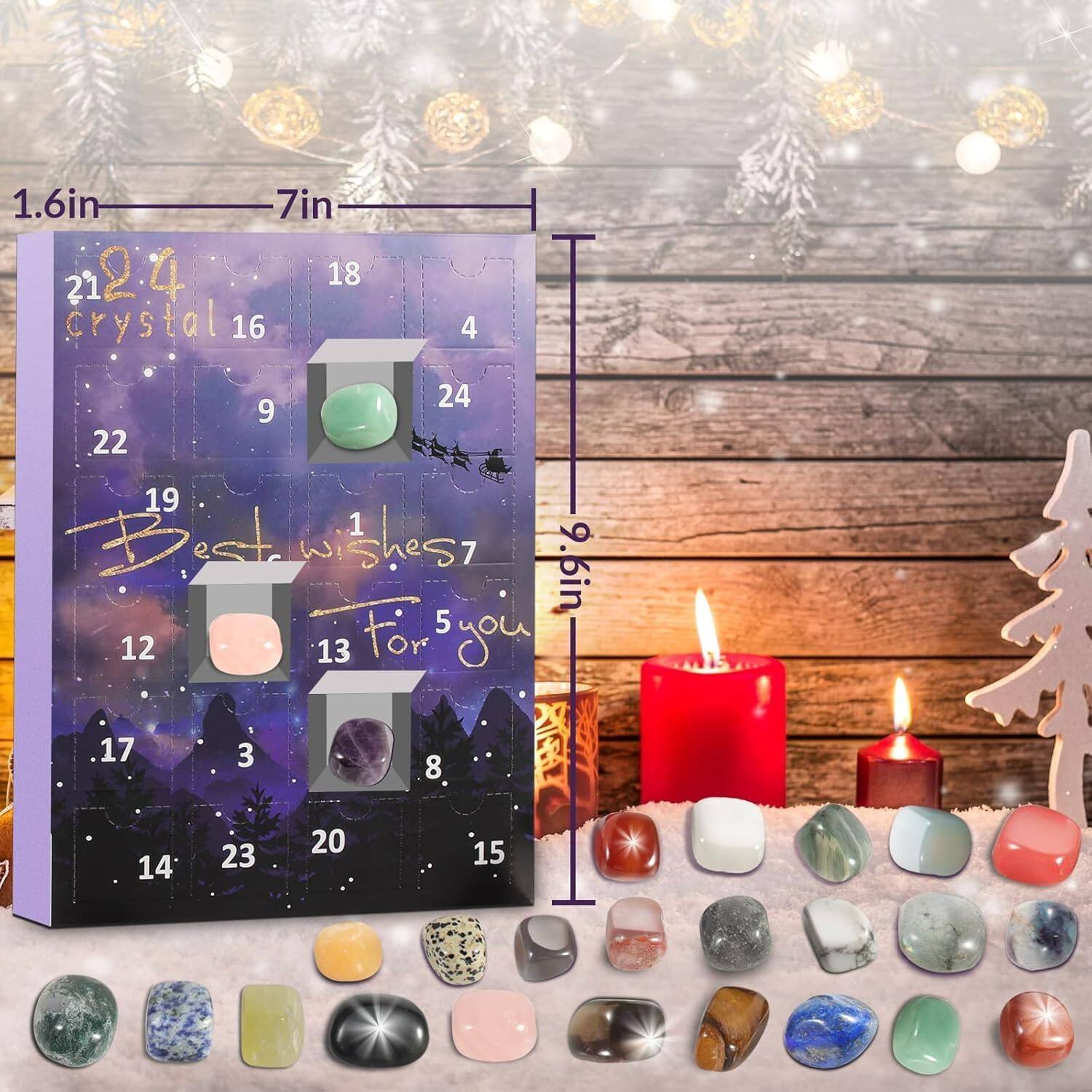 Auledio 24 Days Crystal Advent Calendar For Christmas Countdown,Advent ...