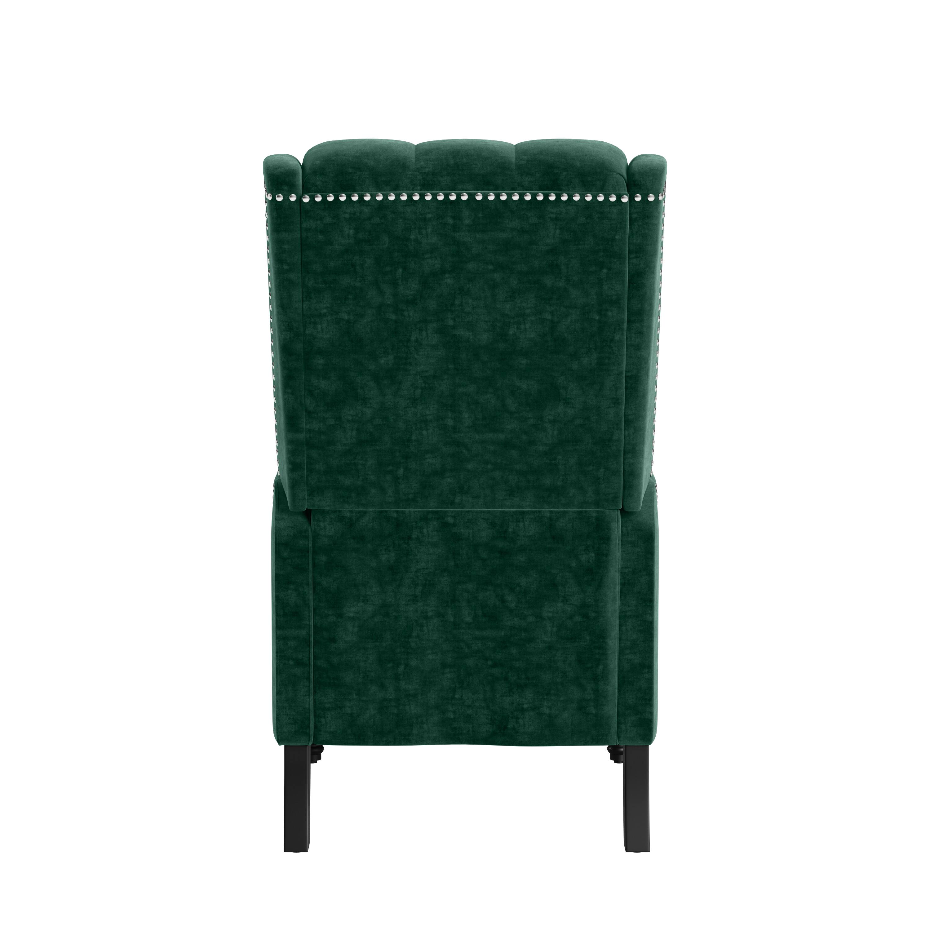 Best Buy: ProLounger Feigin Velvet Wingback Pushback Recliner Chair ...