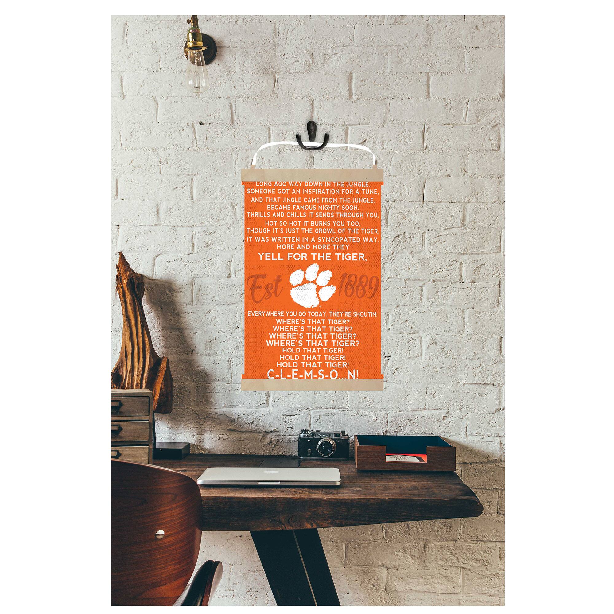 Jardine Clemson Tigers Fight Song Banner Sign Orange 4941661 - Best Buy