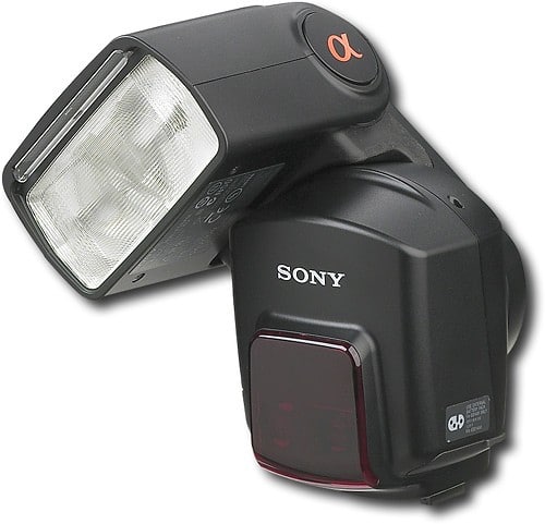 Best Buy: Sony External Flash for Sony DSLR Cameras Black HVLF58AM