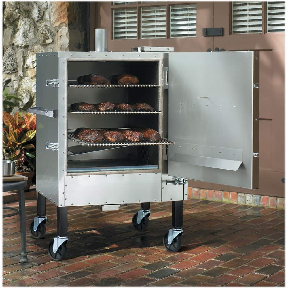 Best Buy: Viking 36" Gravity™ Feed Charcoal Smoker Stainless steel ...