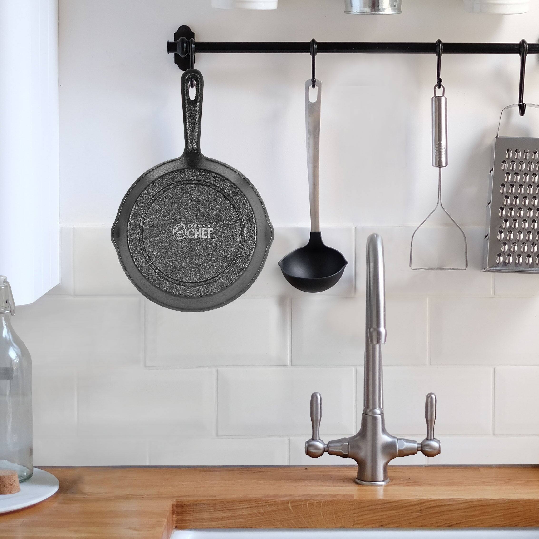 Commercial Chef 8 Inch Skillet Black CHFS800 - Best Buy