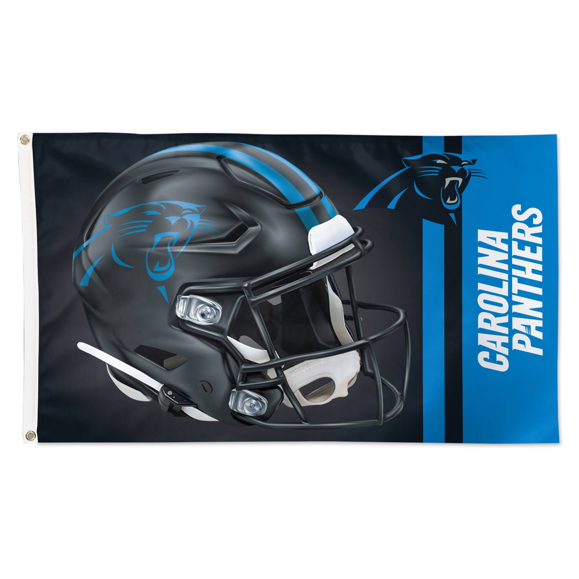 WinCraft Carolina Panthers Alternate Helmet Single Sided 3' x 5' Deluxe ...