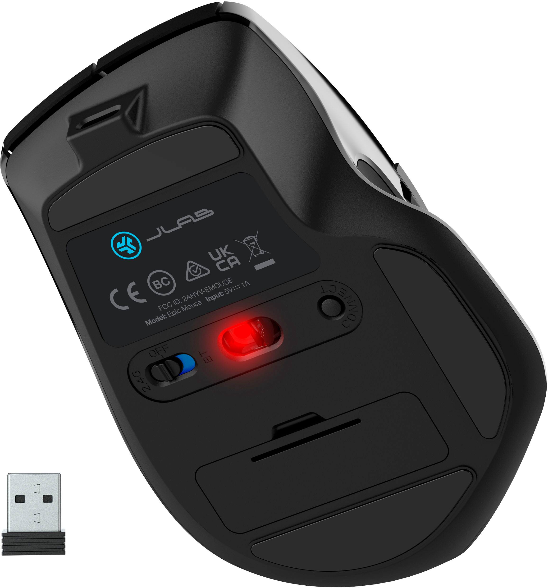 JLab EPIC Wireless Bluetooth Mouse 2 Wireless Black MEPICMOUSE2RBLK82 - Best Buy