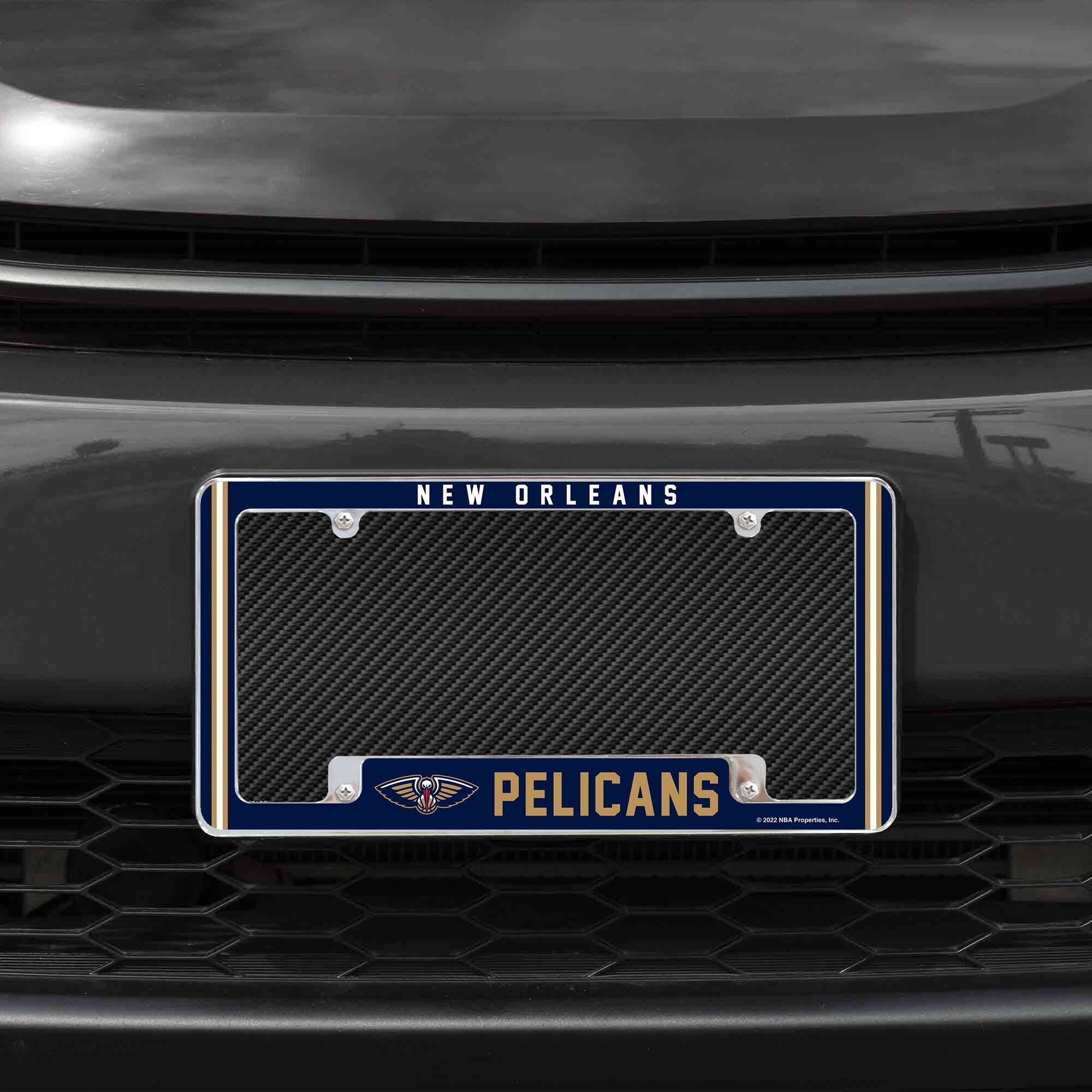 Rico Industries New Orleans NBA Pelicans (Set of 2) Chrome Metal ...