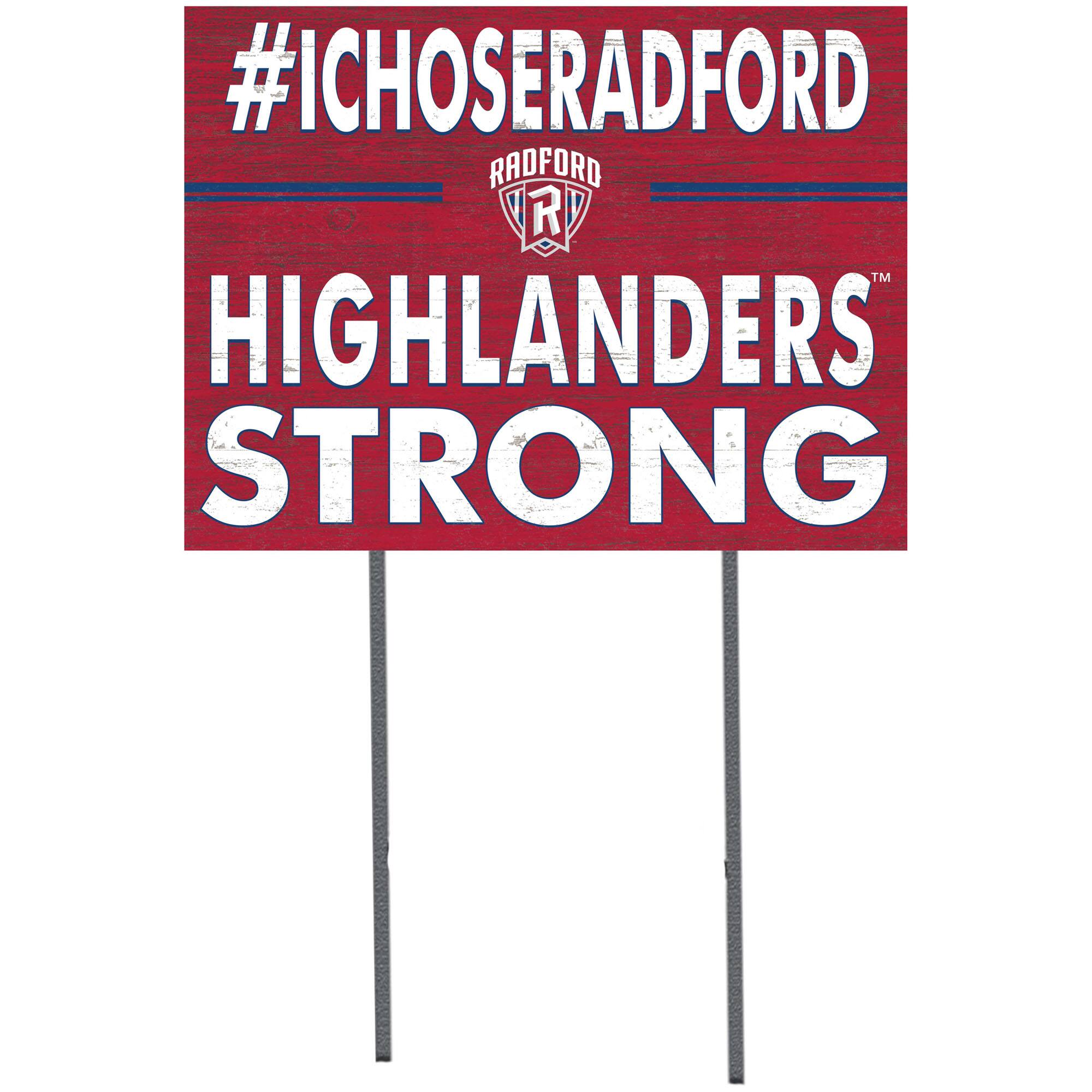 Jardine Radford Highlanders 18'' x 24'' I Chose Lawn Sign Red 5186200 ...
