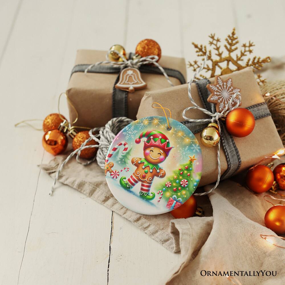 OrnamentallyYou Gingerbread Man as a Christmas Elf Ornament Magical ...