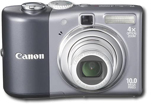 Best Buy: Canon PowerShot 10.0-Megapixel Digital Camera Gray A1000IS