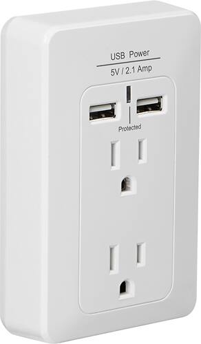 Best Buy: Dynex™ 2-Outlet Surge Protector Multi DX-PT213