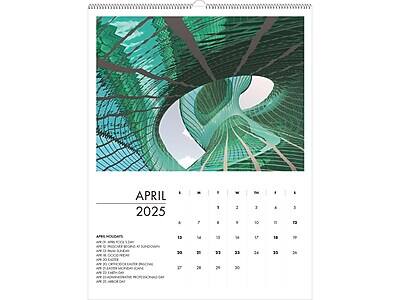 House of Doolittle 2025 Abstract Architecture 11" x 14" Monthly Wall ...