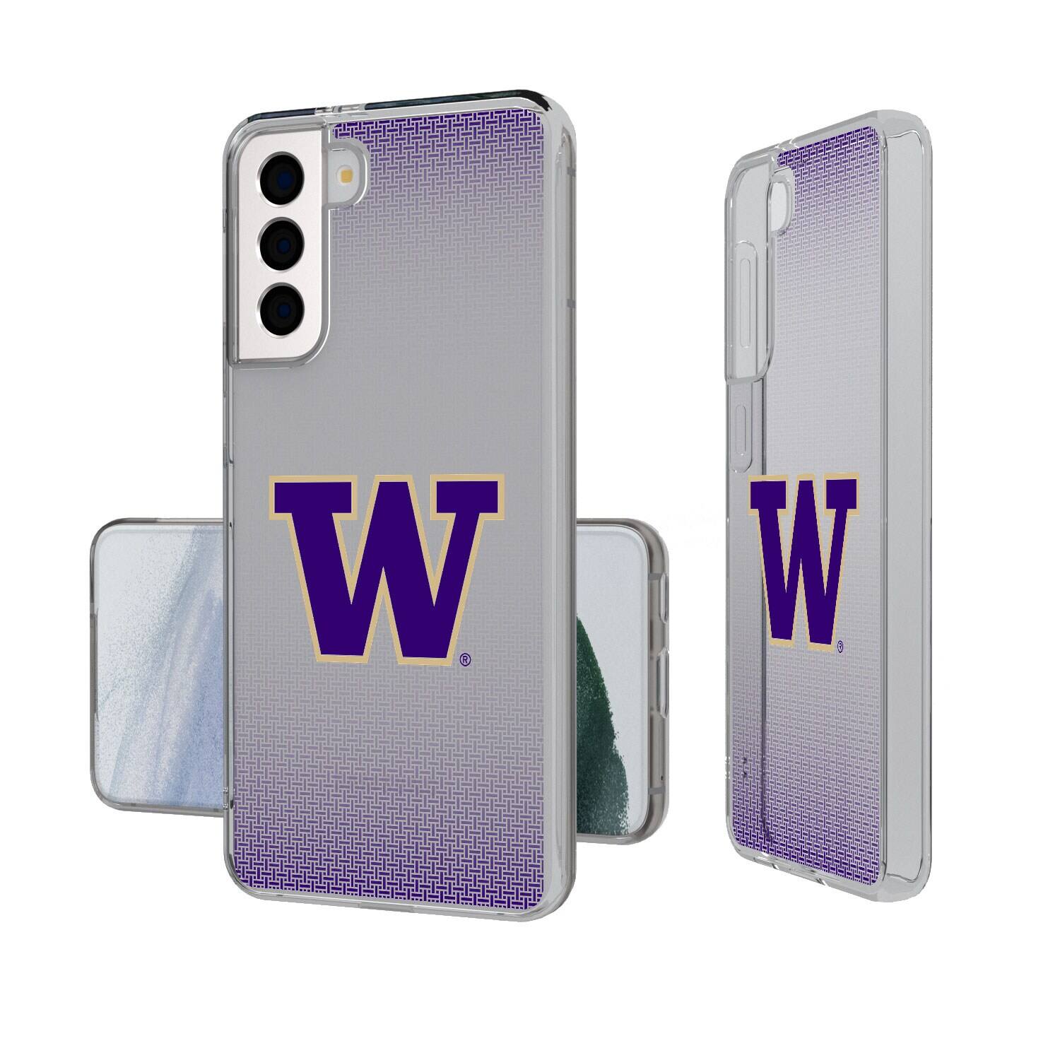Keyscaper NCAA Washington Huskies Linen Logo Galaxy Clear Case S25 ...