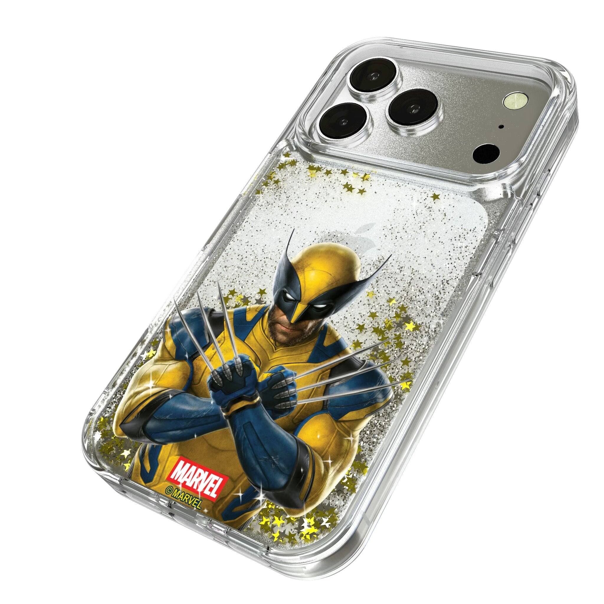 Keyscaper Marvel Badge Glitter Phone Case Apple iPhone 17 Pro Deadpool ...