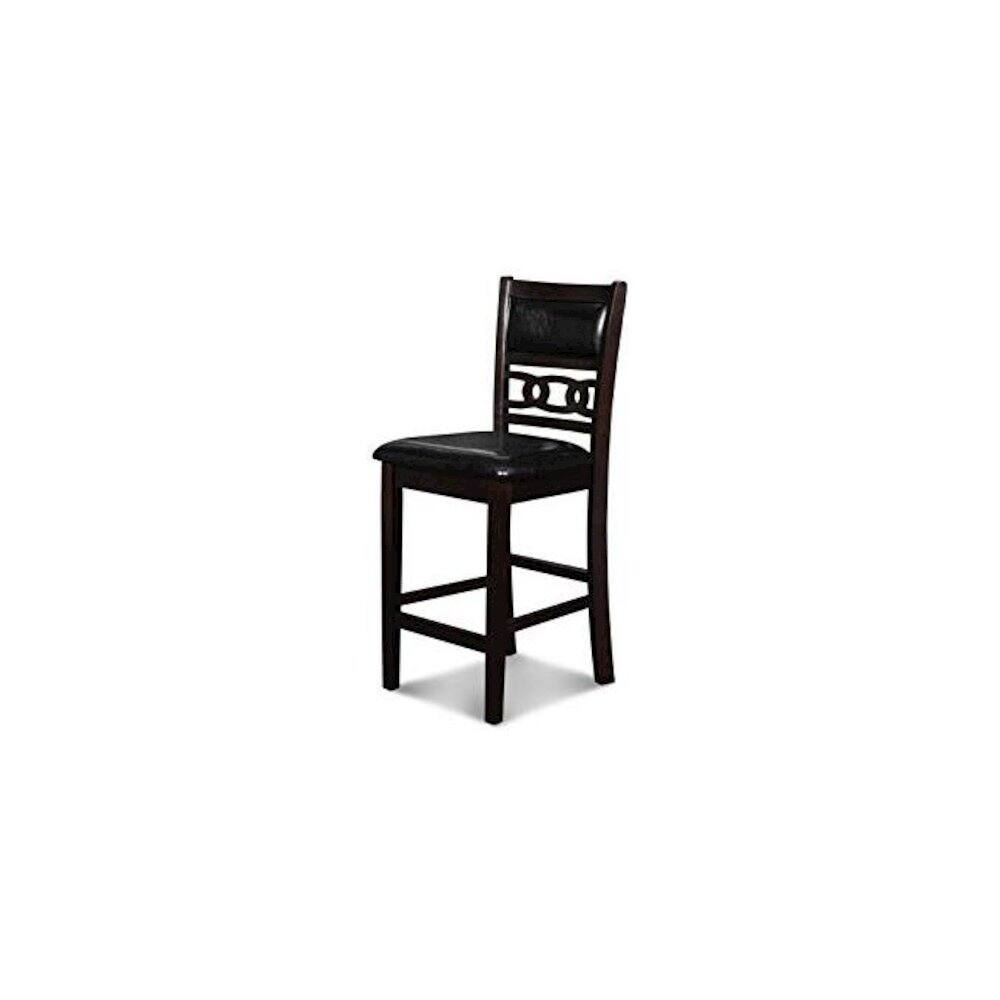 New Classic Furniture Gia Wood Counter Chair with PU Seat (Set of 4 ...