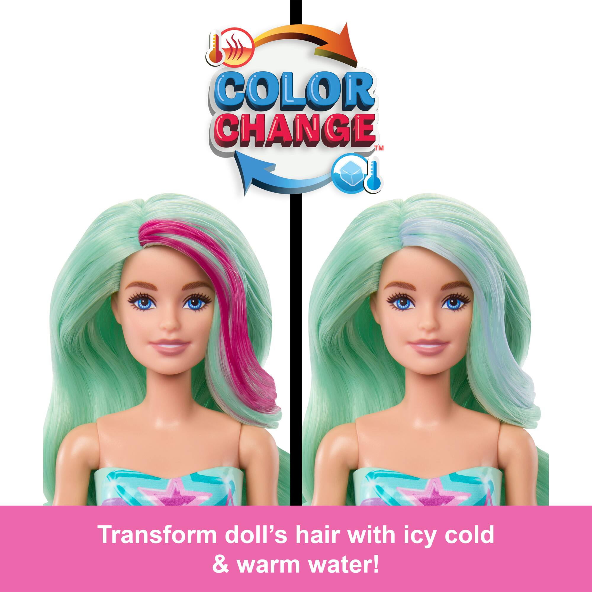 Barbie Color Reveal Mermaid Series 11.5" Doll Styles May Vary HRK12 ...
