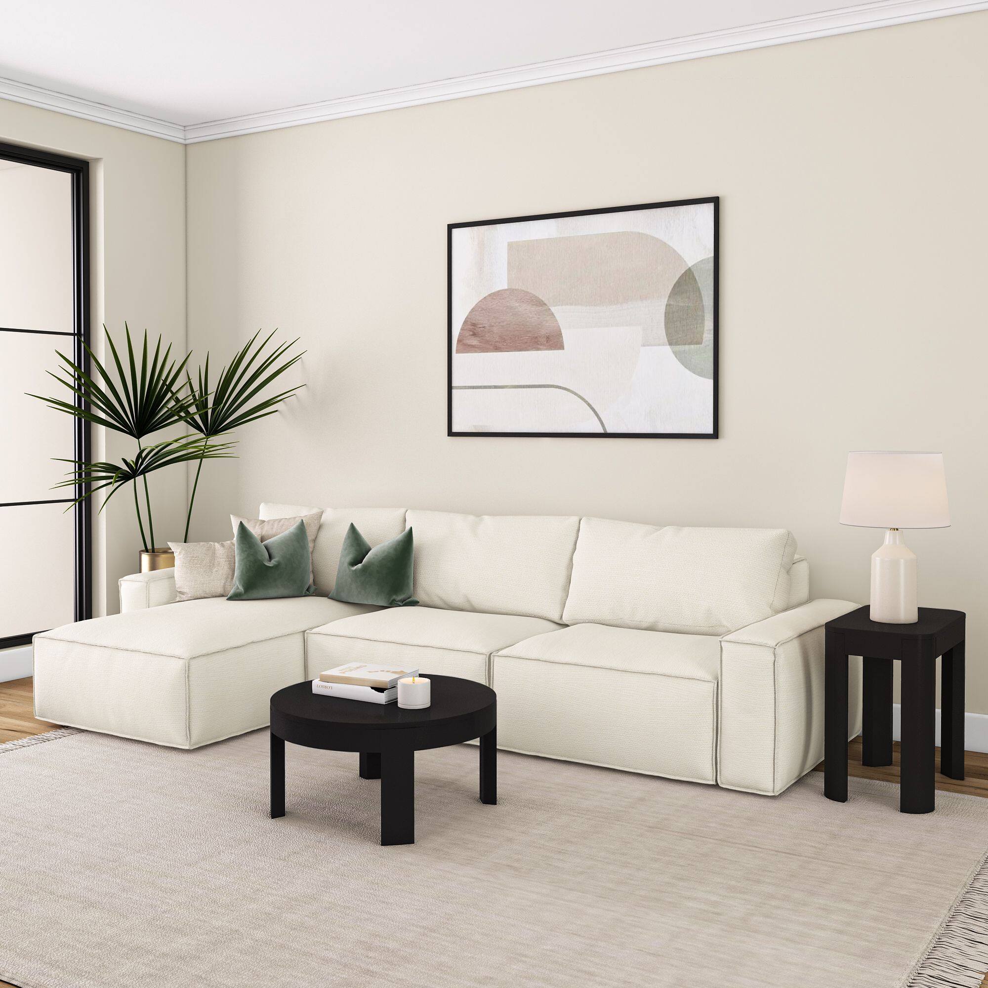 Plank+Beam Contour Round Coffee Table (30in x 30in / 762mm x 762mm ...