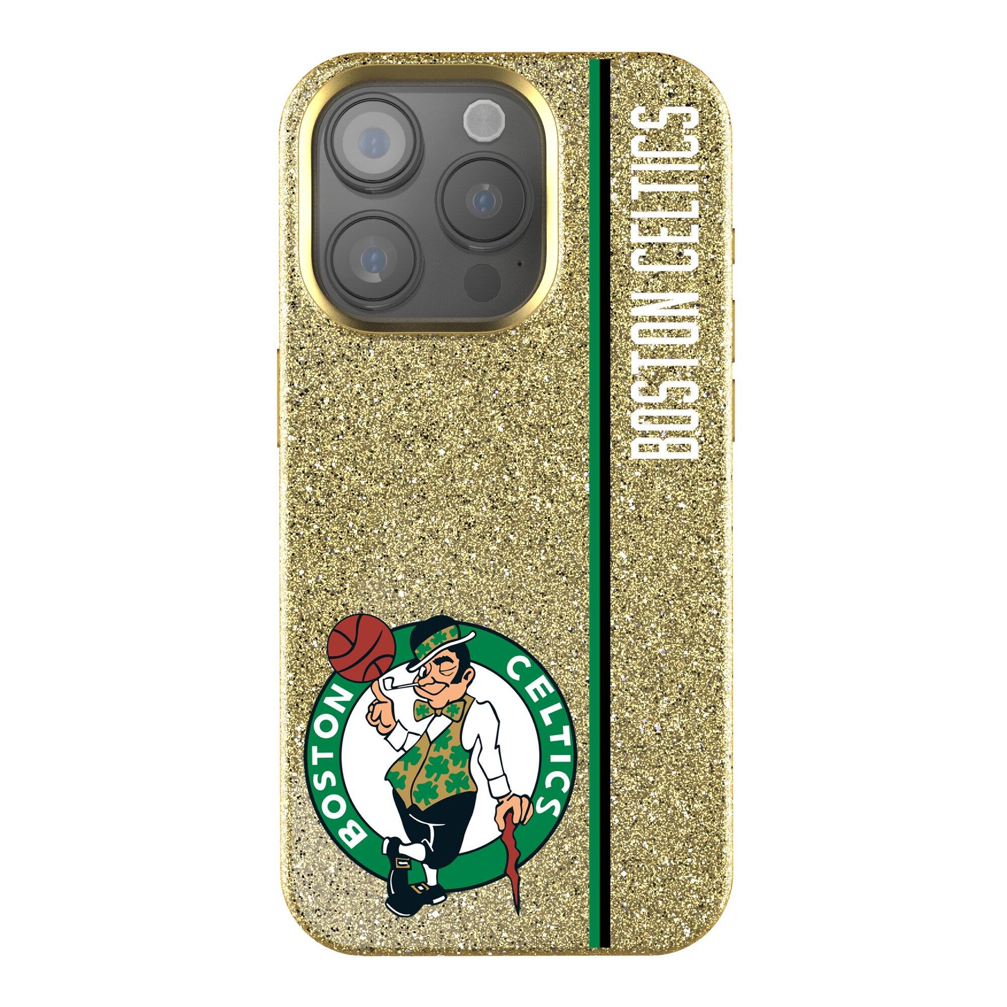 Keyscaper NBA Boston Celtics Sidebar Bling iPhone Case 15 Pro Max Gold ...