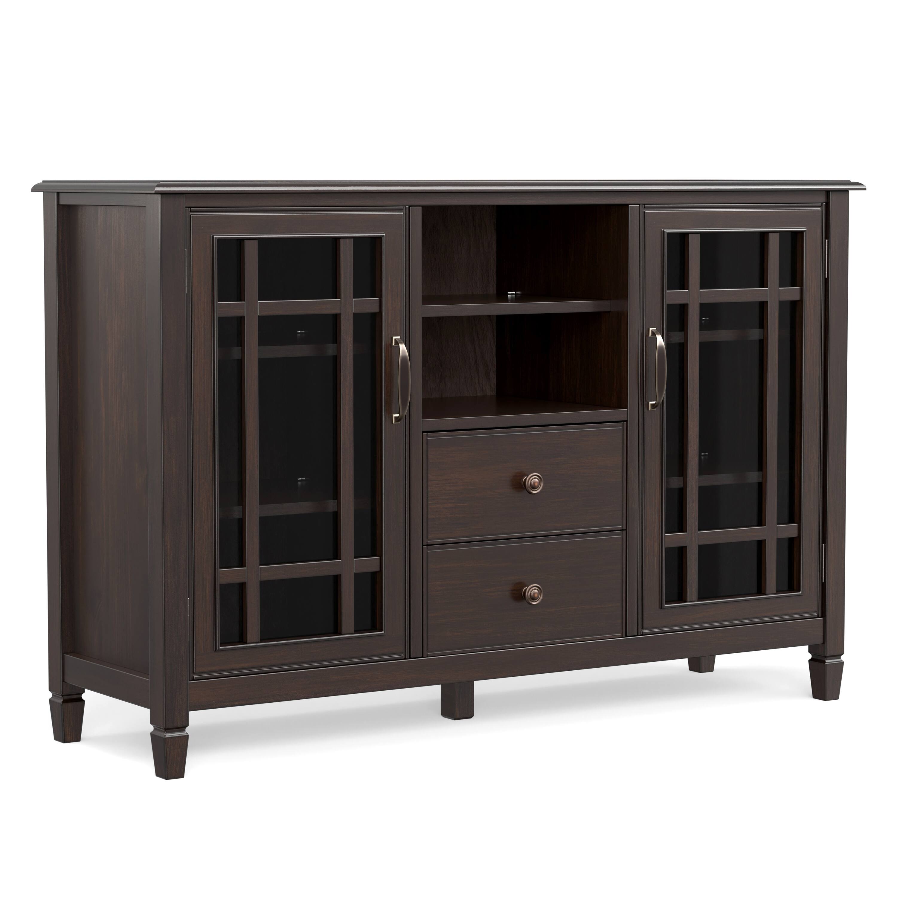 Simpli Home Connaught SOLID WOOD 53 inch Wide Traditional TV Media ...