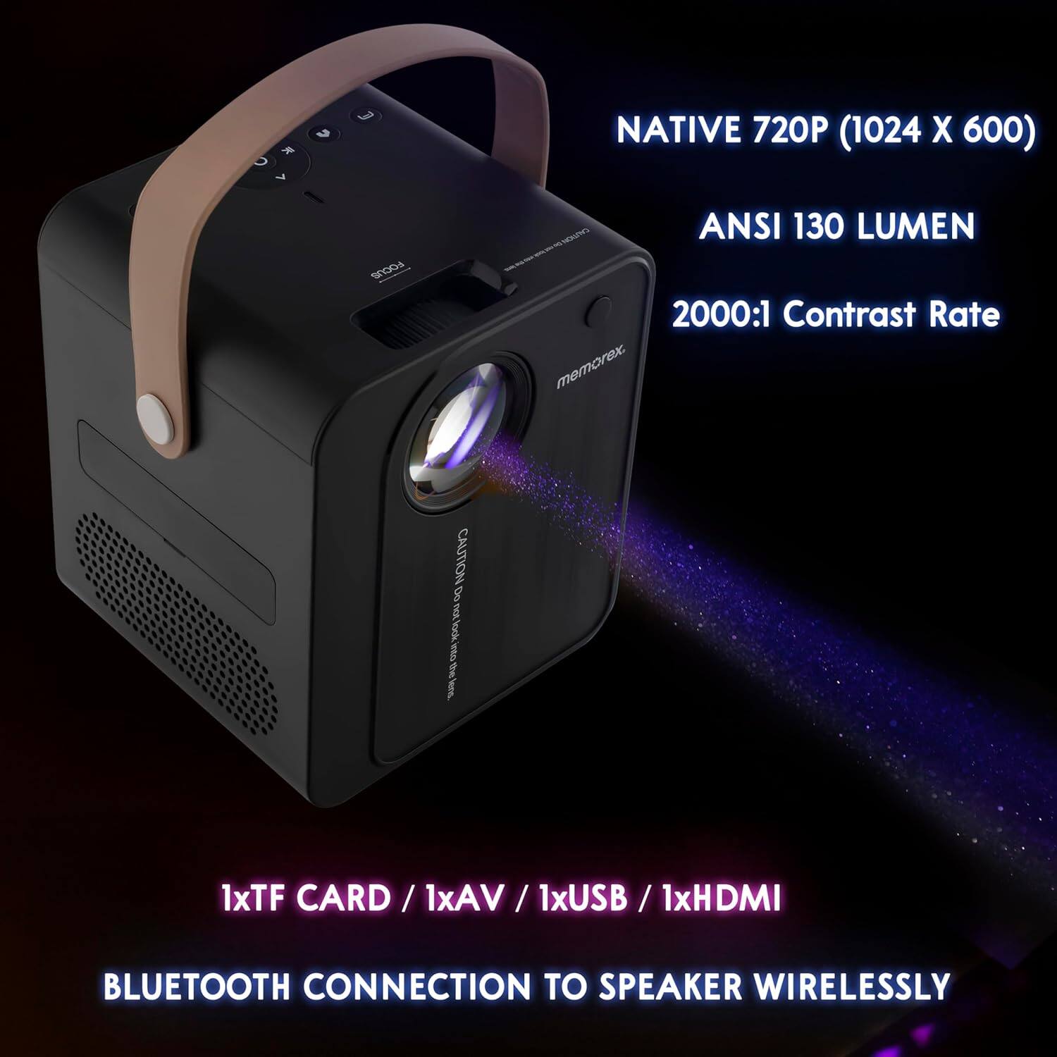 Memorex PJ720 720P Portable HD Projector Black PJ720 - Best Buy