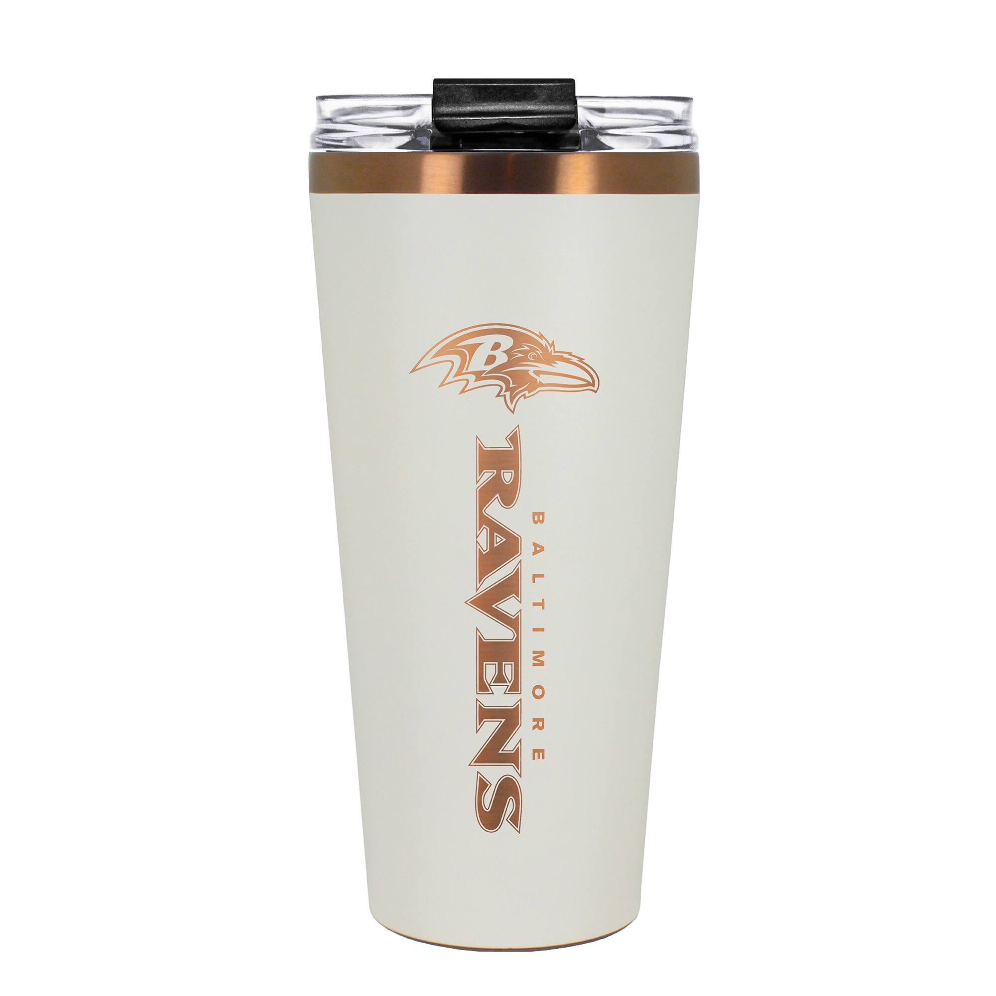 Great American Products Baltimore Ravens 30oz. Big Slim Tumbler Cream ...