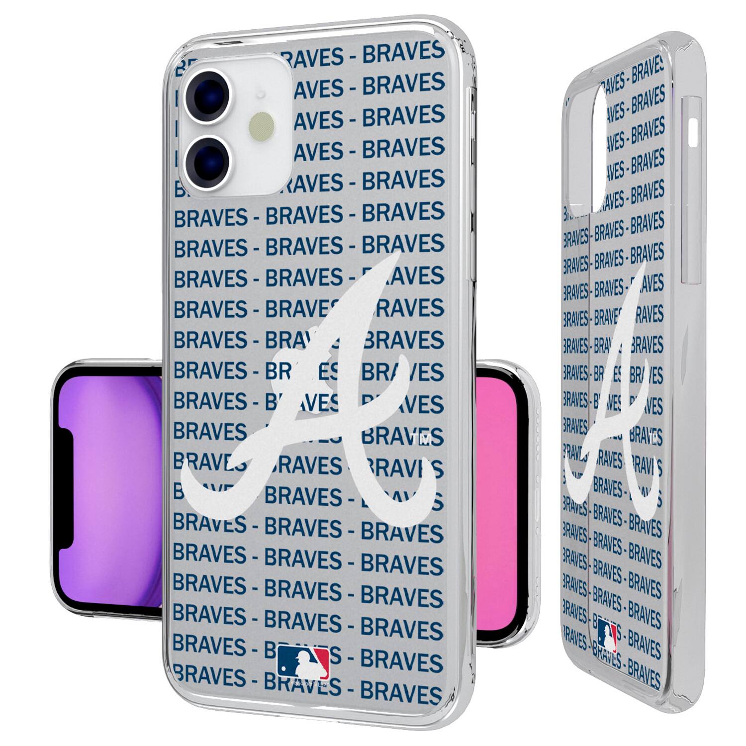 Keyscaper MLB Atlanta Braves Text Backdrop Clear iPhone Case 12 mini ...