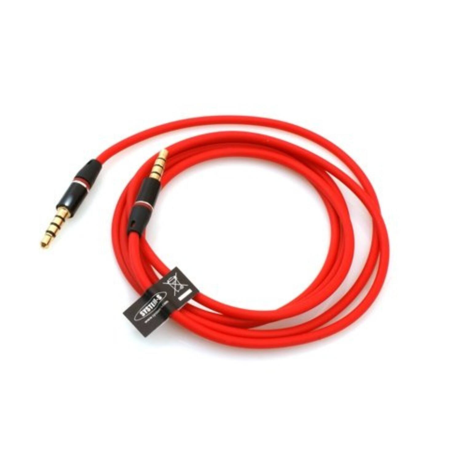 Stock Preferred 10 Pack 3FT 3.5mm AUX Audio Stereo Cable Red AUX-3FT ...