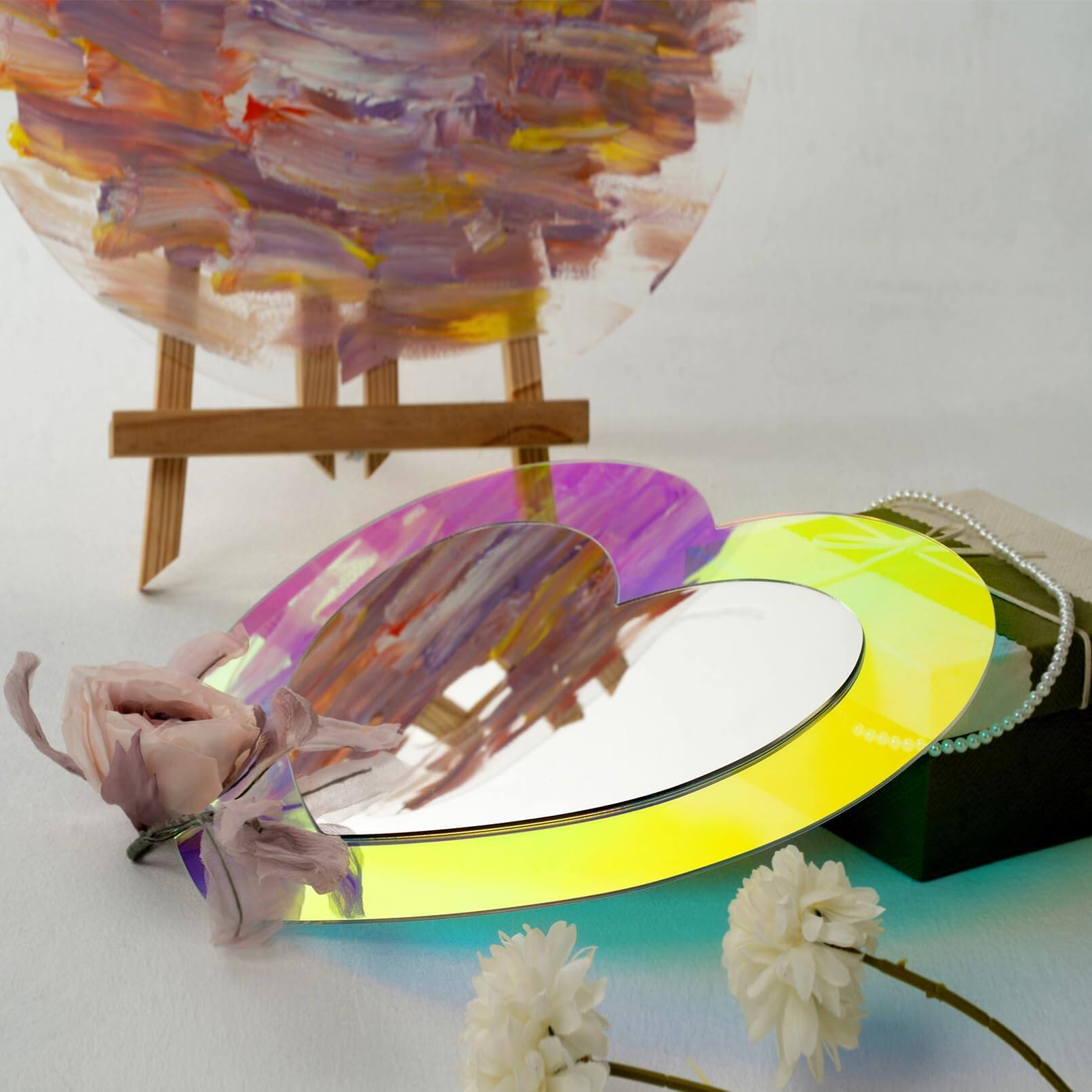 Live At Space Room Decor Gradient Color Wall Mirrors Decorative For ...