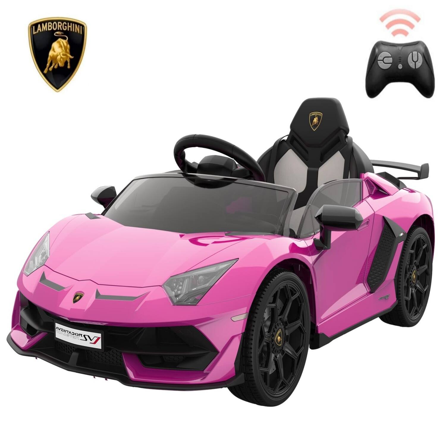 Acekool 12V Lamborghini Kids Electric Sports Car, Remote Control ...