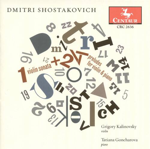 Grigory Kalinovsky Violin Sonata / 24 Preludes Violin & Piano COMPACT ...
