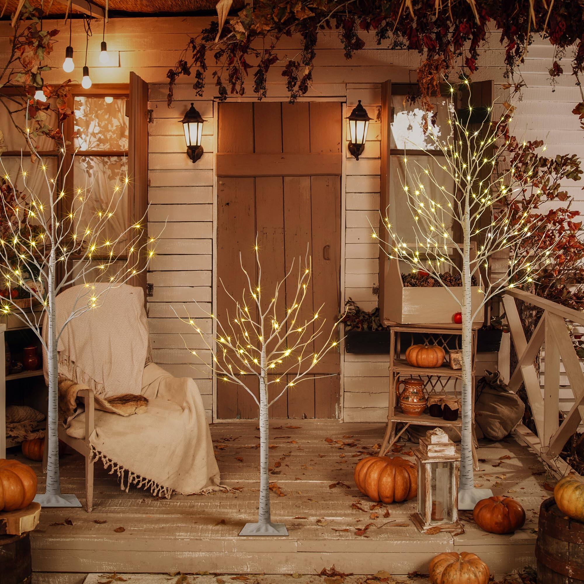 Skar Audio Led Birch Tree Light Set Trees With Warm Lights Indoor ...