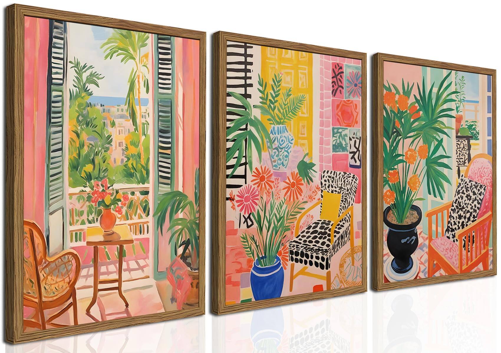 Hirose Alice Henri Matisse Wall Art Framed Amalfi Coast Wall Decor Paintings Vintage Abstract ...