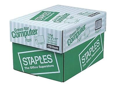 Staples 14.875" x 11" Business Paper, 20 lbs., 100 Brightness, 2700 ...