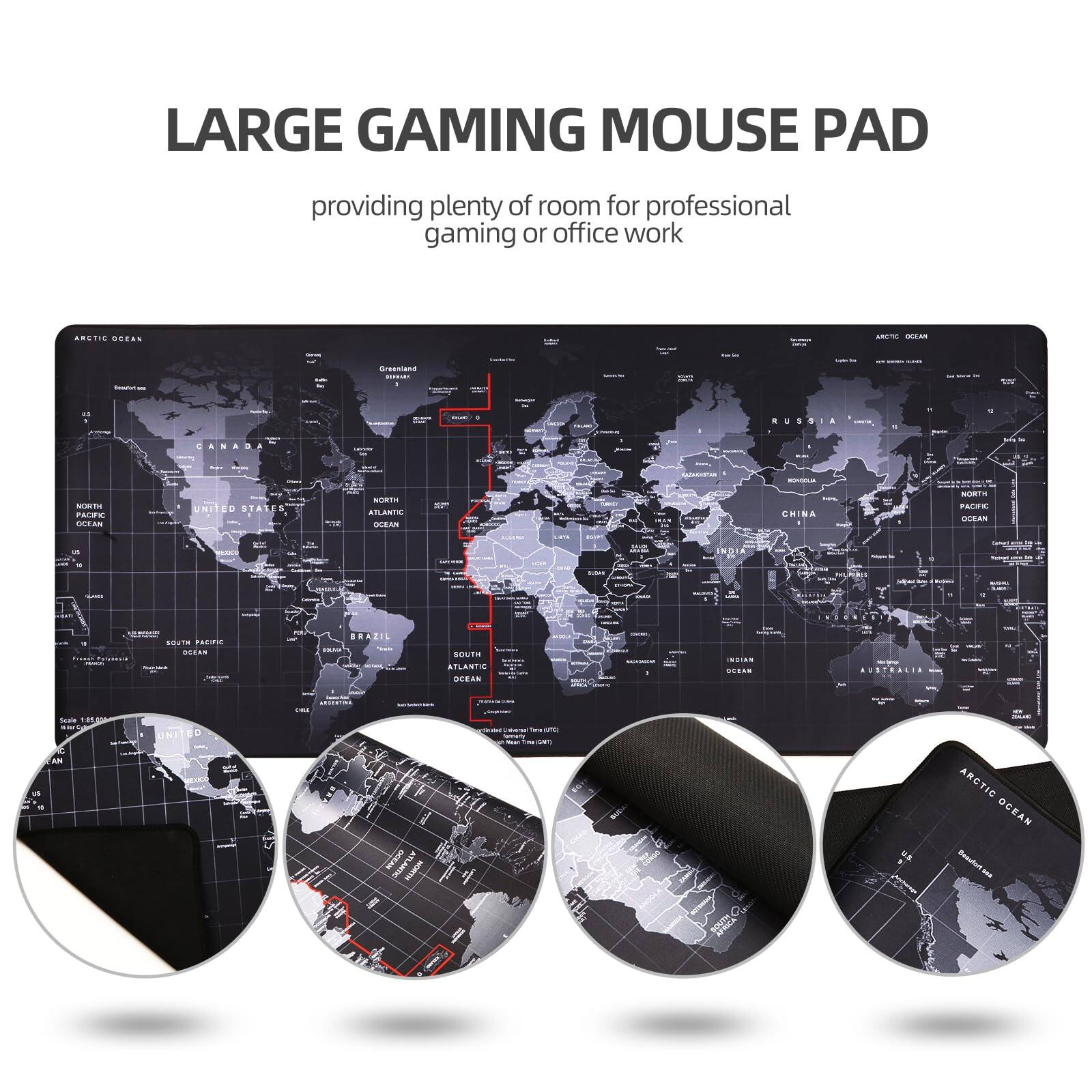 Comfort Essence Large Gaming Mouse Pad With Stitched Edges 35 ...