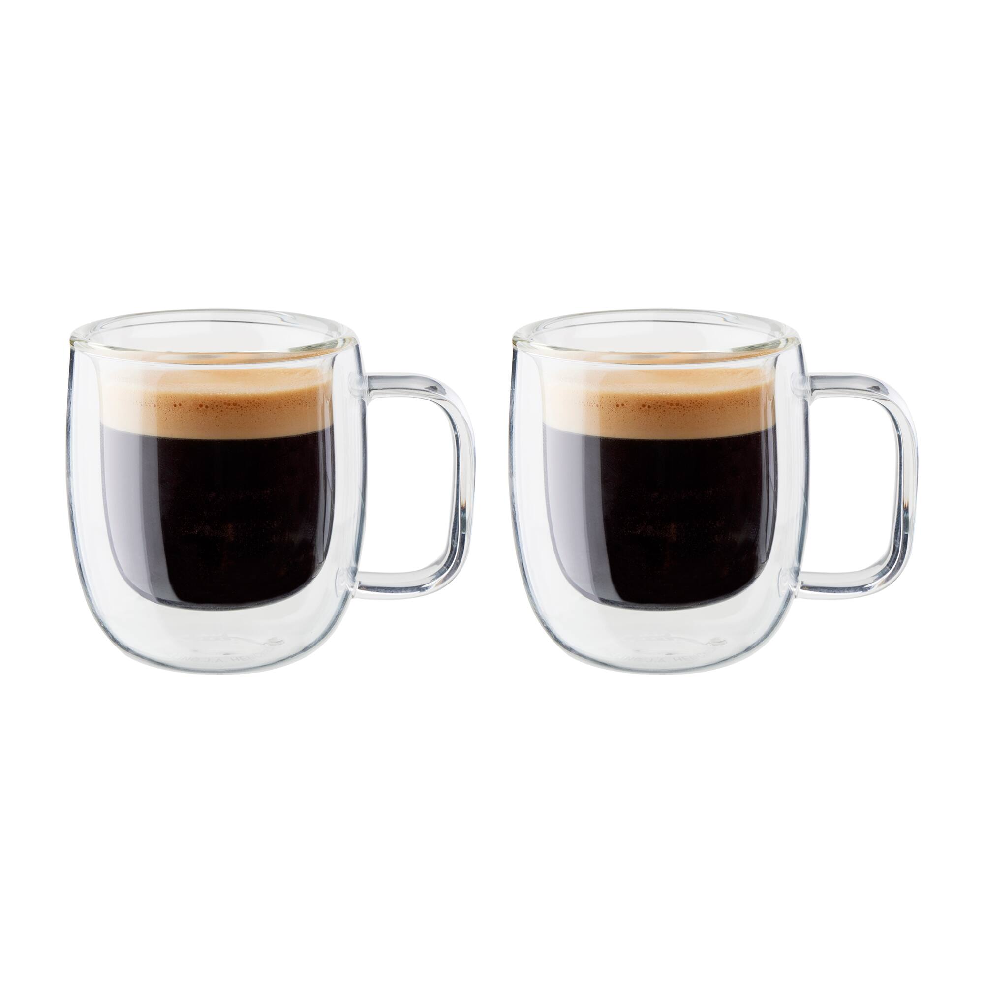 ZWILLING Sorrento Plus 2 pc Double Wall Glass Espresso Mug Set Clear 39500-096 - Best Buy