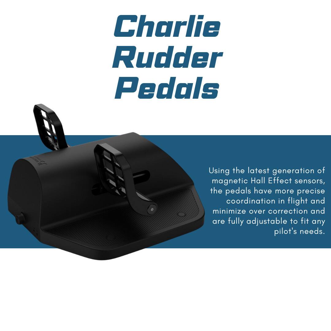 Honeycomb Aeronautical Charlie Rudder Pedals with Adjustable Tension ...