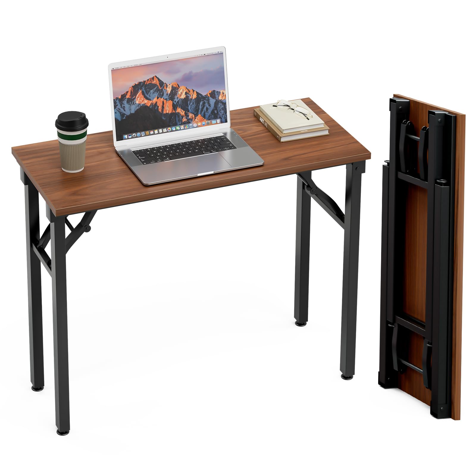 PARKER SLATER Small Computer Desk Folding Table 35 8 Foldable Office No ...