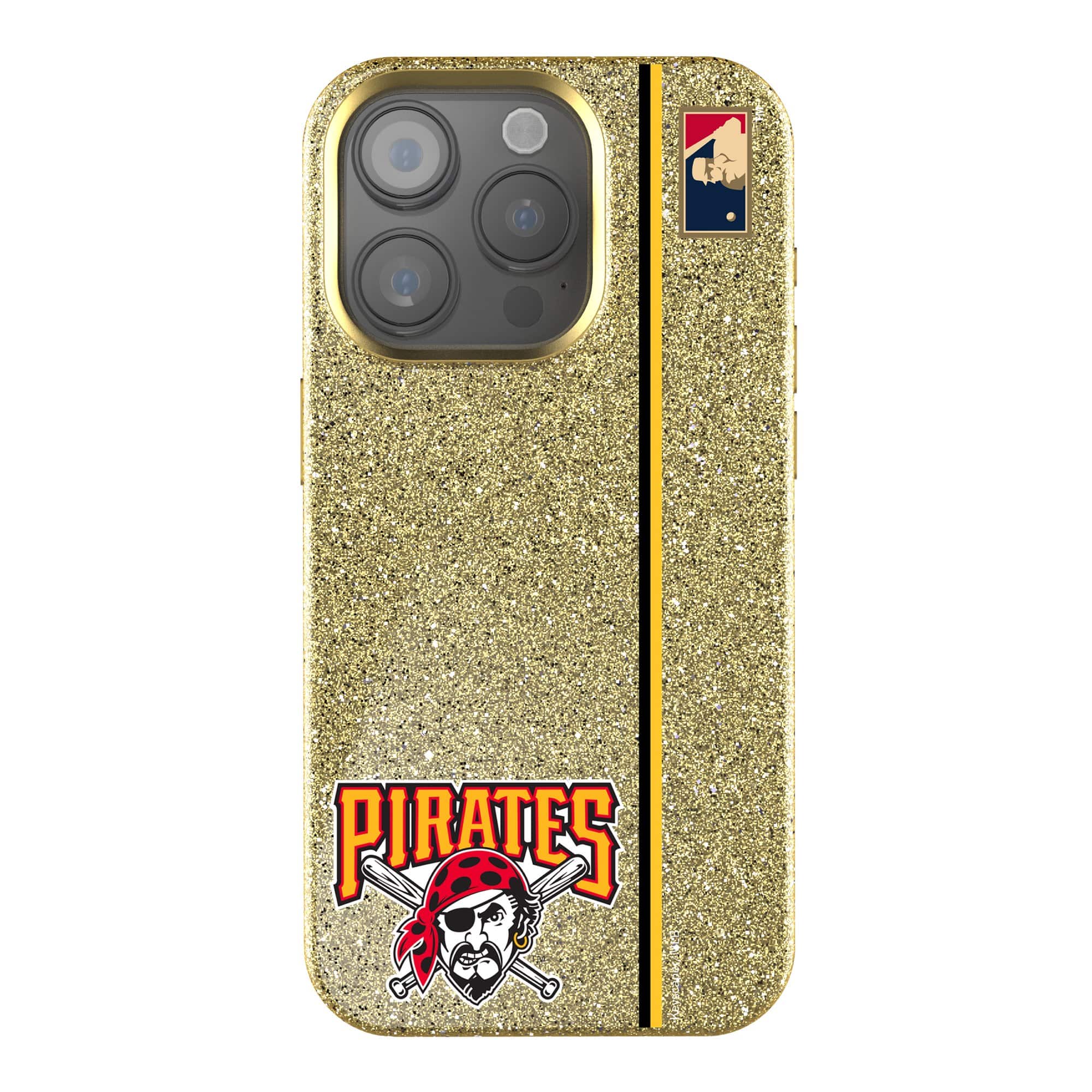 MLB Keyscaper - - Pittsburgh Pirates iPhone Bling - 16 Pro Max - Gold ...