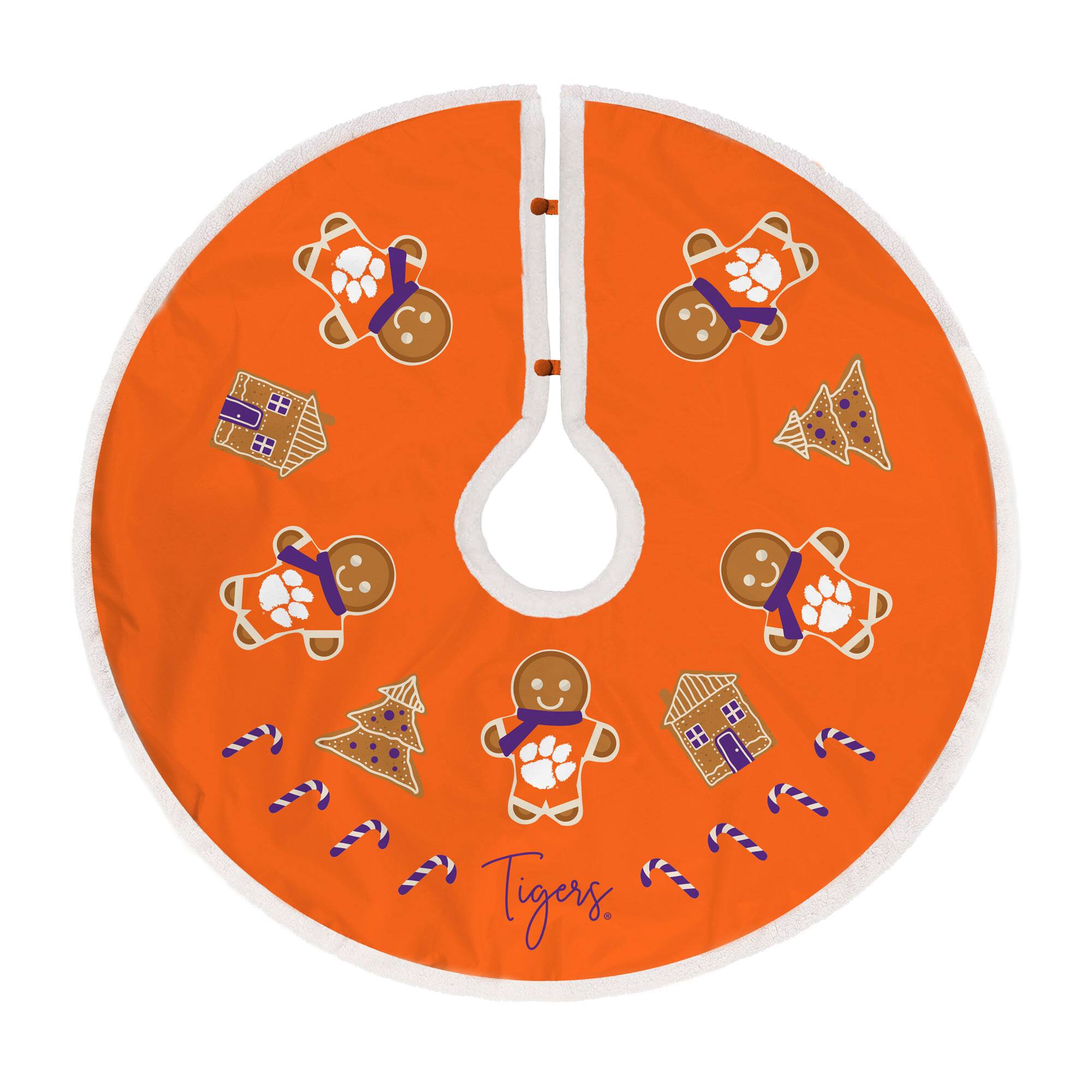 Pegasus Clemson Tigers Gingerbread Tree Skirt Multicolor 4215787 - Best Buy