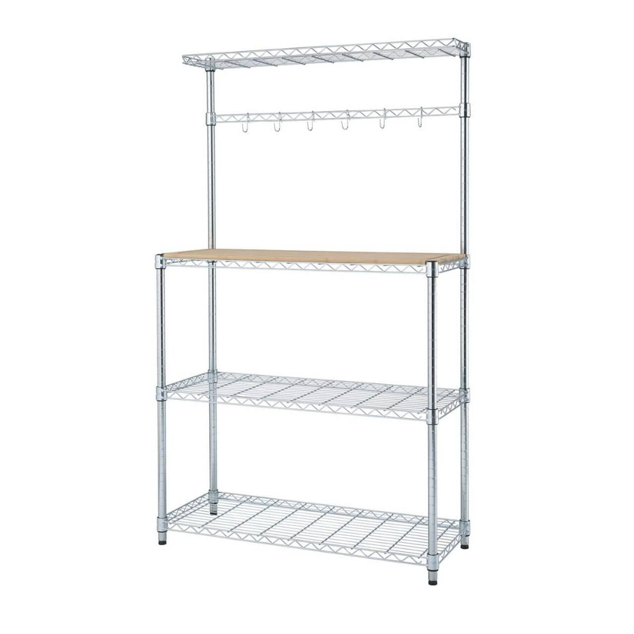 TRINITY EcoStorage 4 Tier 36x14x60 Commercial Baker's Rack Chrome Chrome TBFZ-1501 - Best Buy