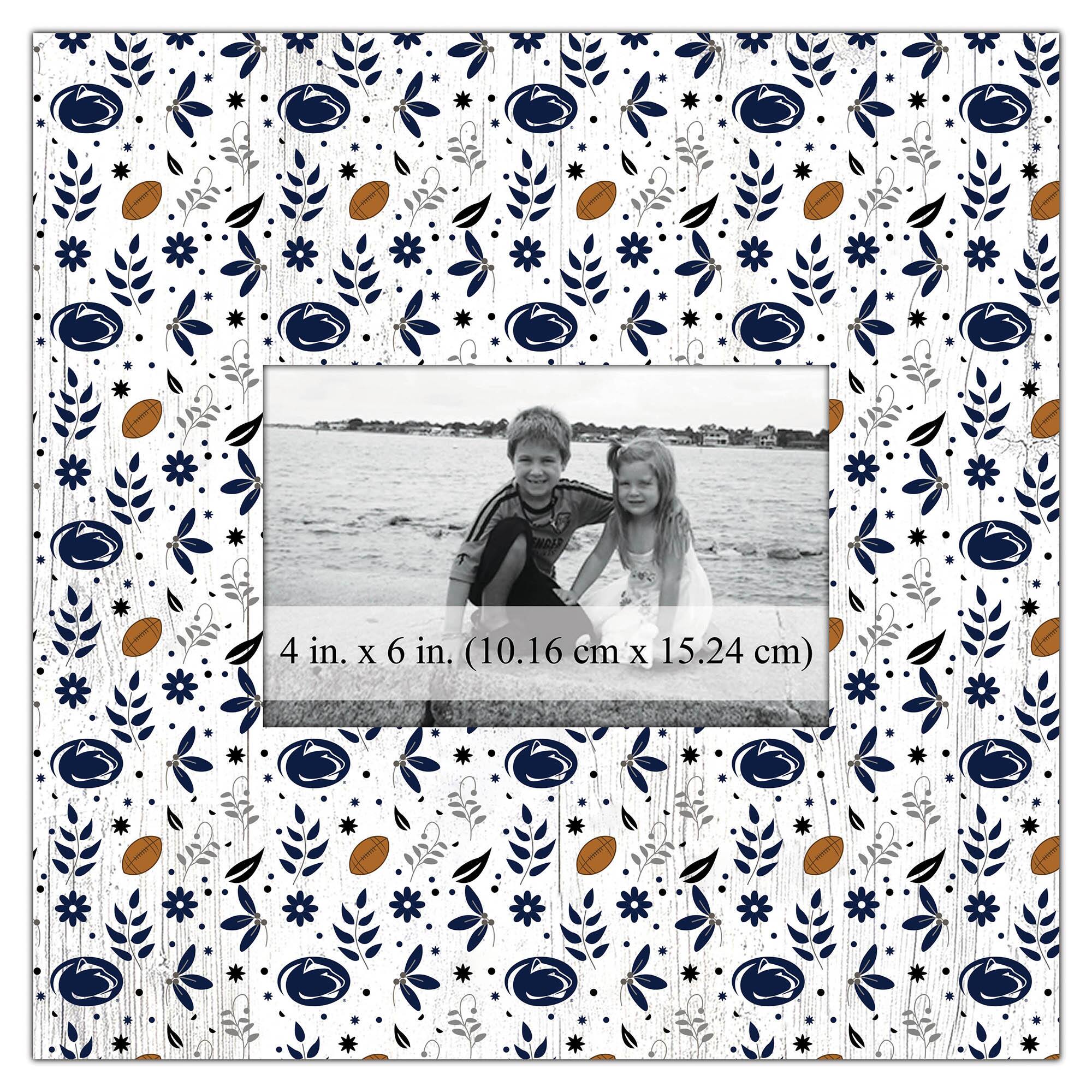 Fan Creations Penn State Nittany Lions 10'' x 10'' Floral Pattern Frame ...