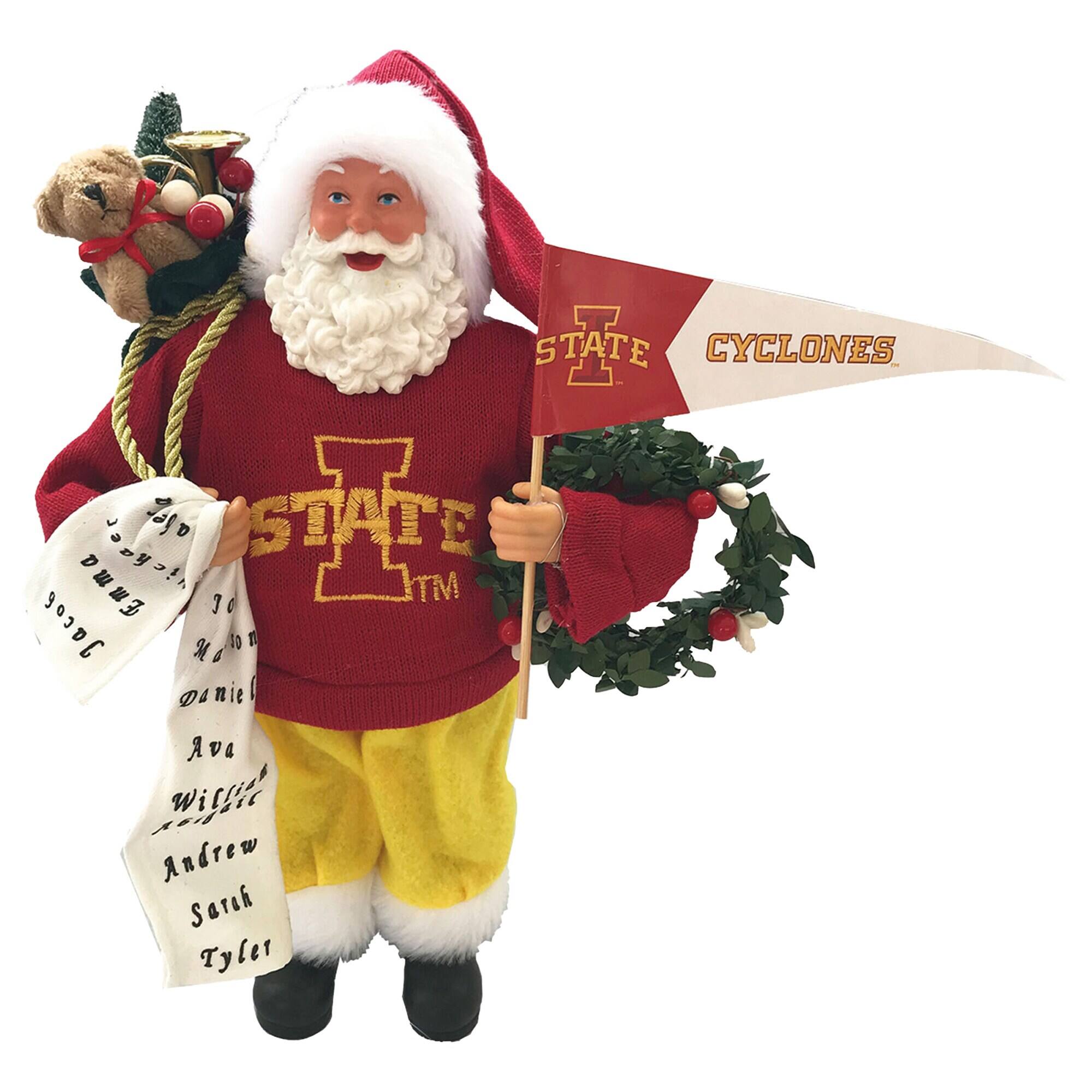 Santa's Workshop Iowa State Cyclones 12" Proud Santa Red 202054455 ...