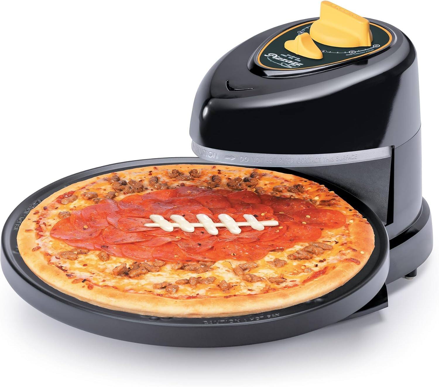 Presto 03434 Green Gold Game Day Pizzazz Pizza Oven Black 3430 - Best Buy