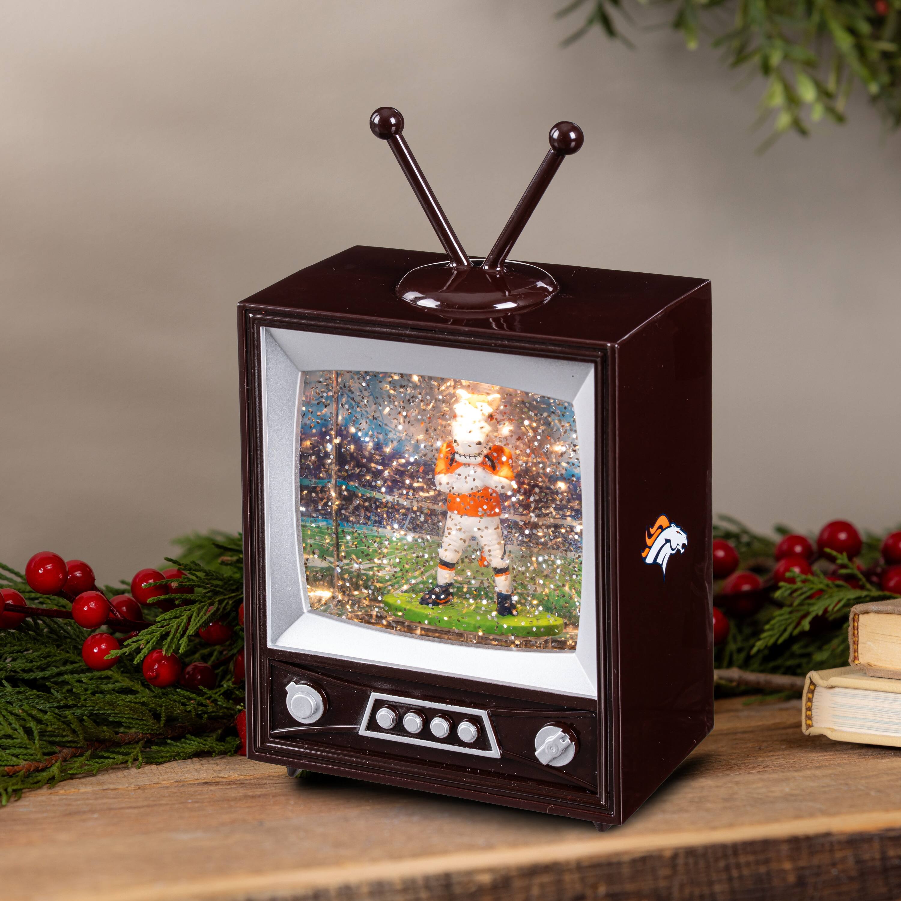 Evergreen Enterprises 8" Vintage TV Water Globe Lantern with Mascot ...