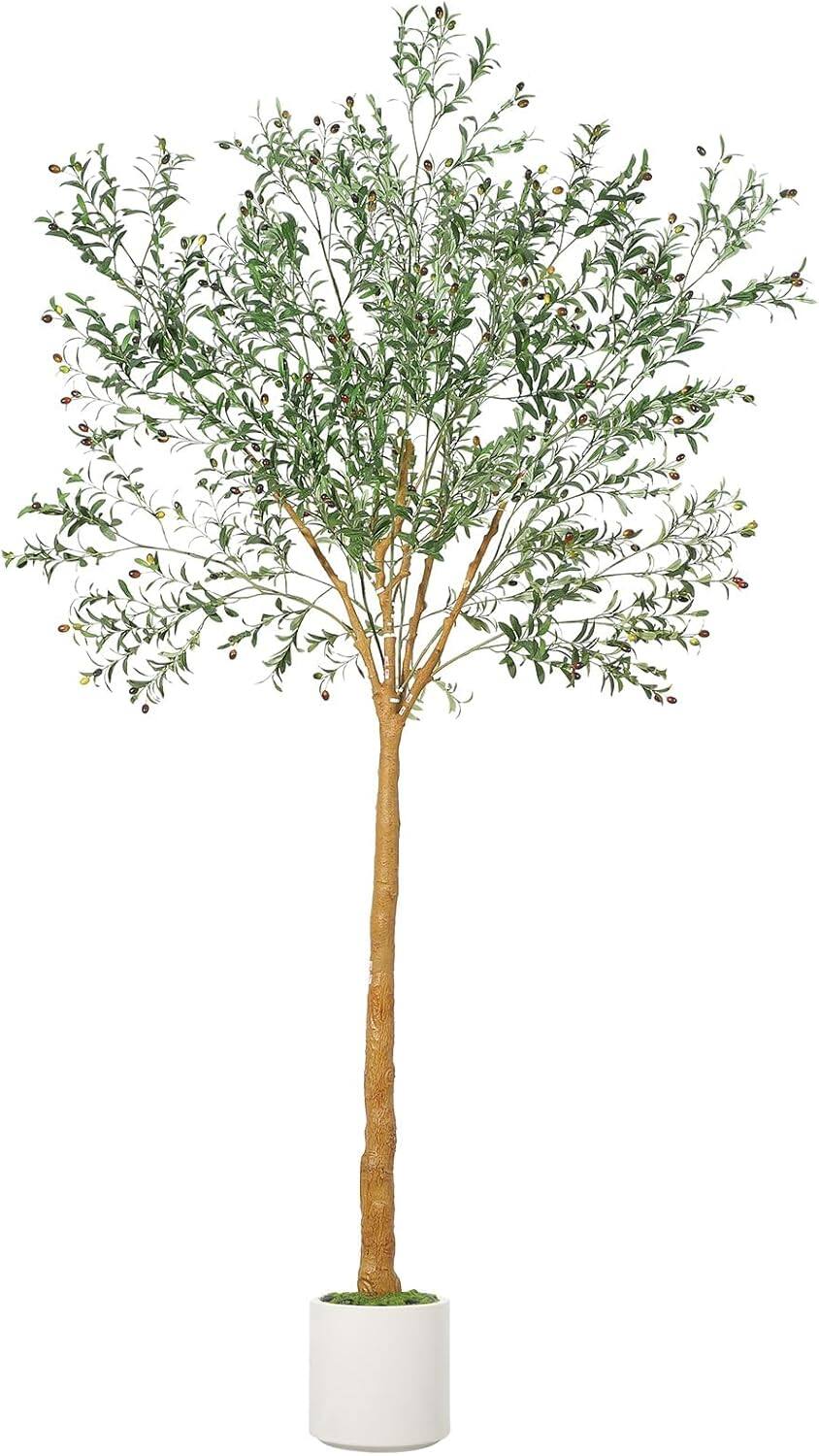 Homhougo 10FT Artificial Olive Tree Realistic Fake Olive Tree for ...