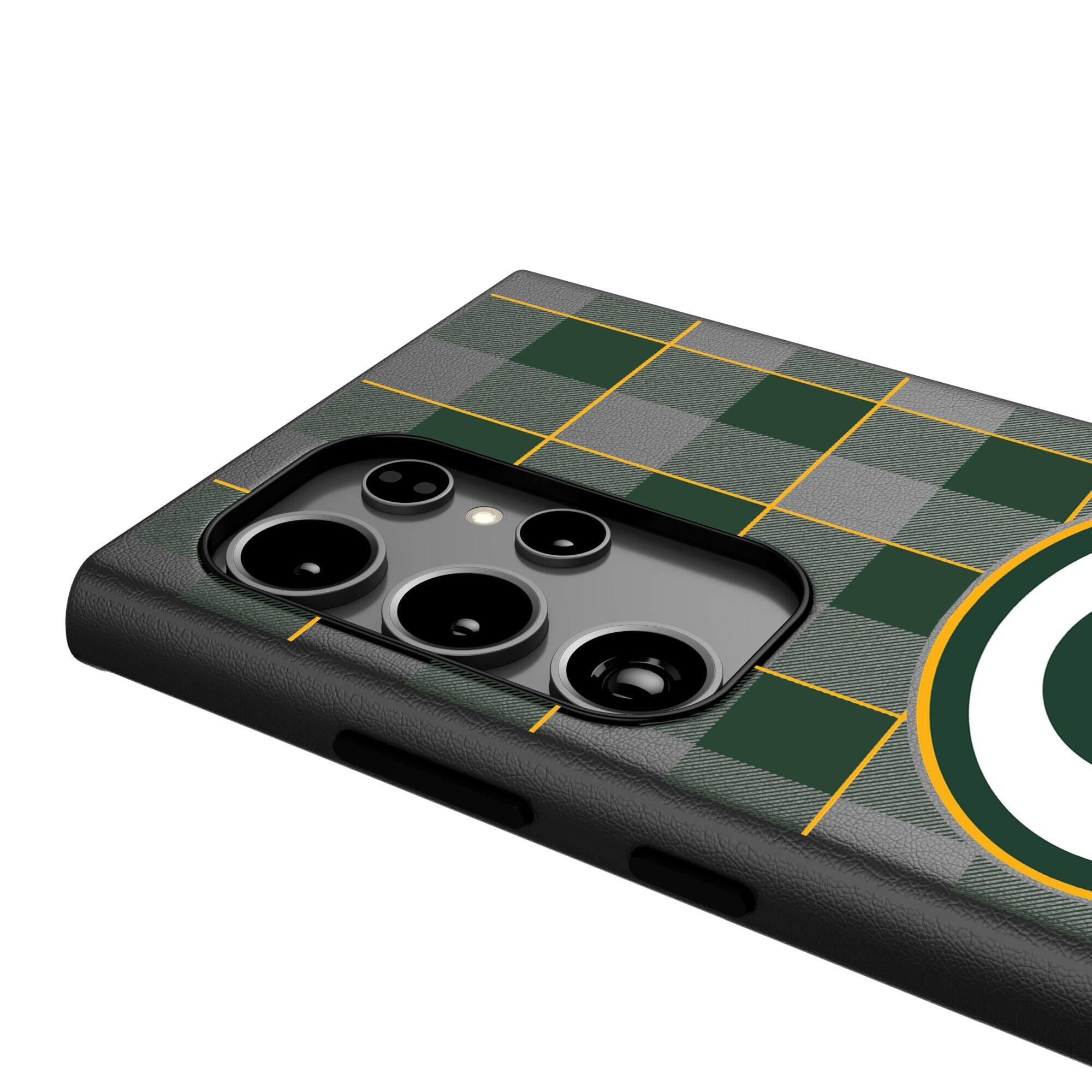 Keyscaper NFL Green Bay Packers Plaid Galaxy Magnetic Bump Case S25 ...