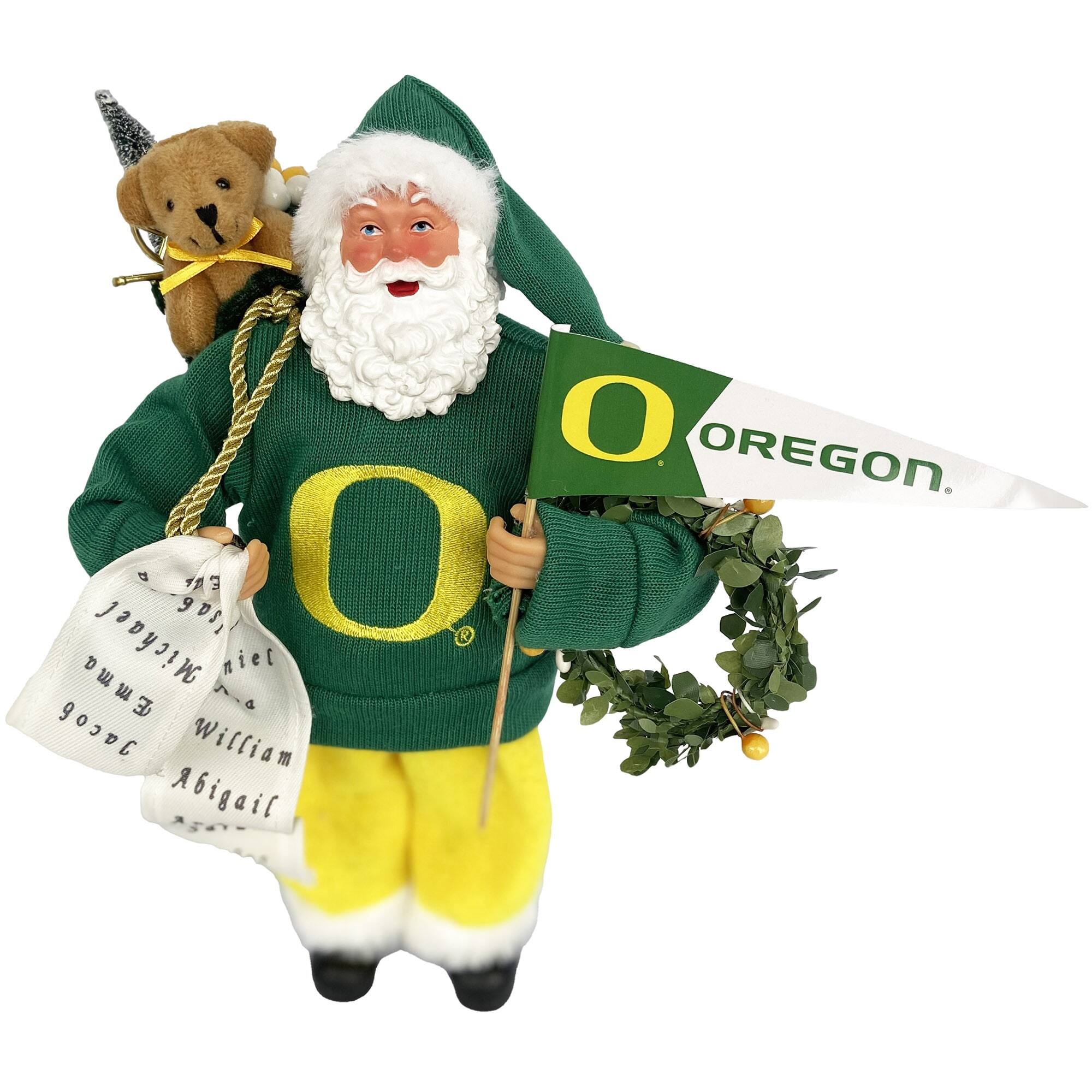 Santa's Workshop Oregon Ducks 12" Santa Figure Green 203342766 - Best Buy