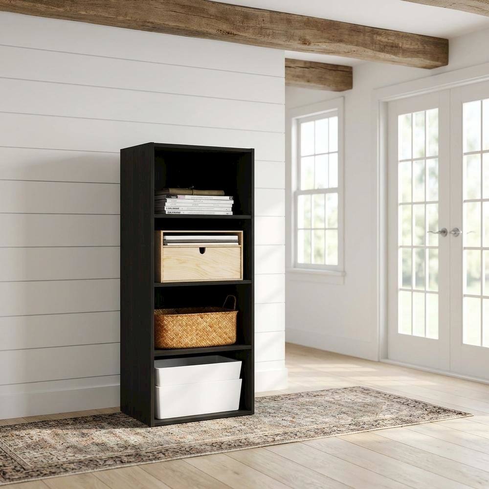 FurniFact Wooden bookcase with sleek design for organized storage ...