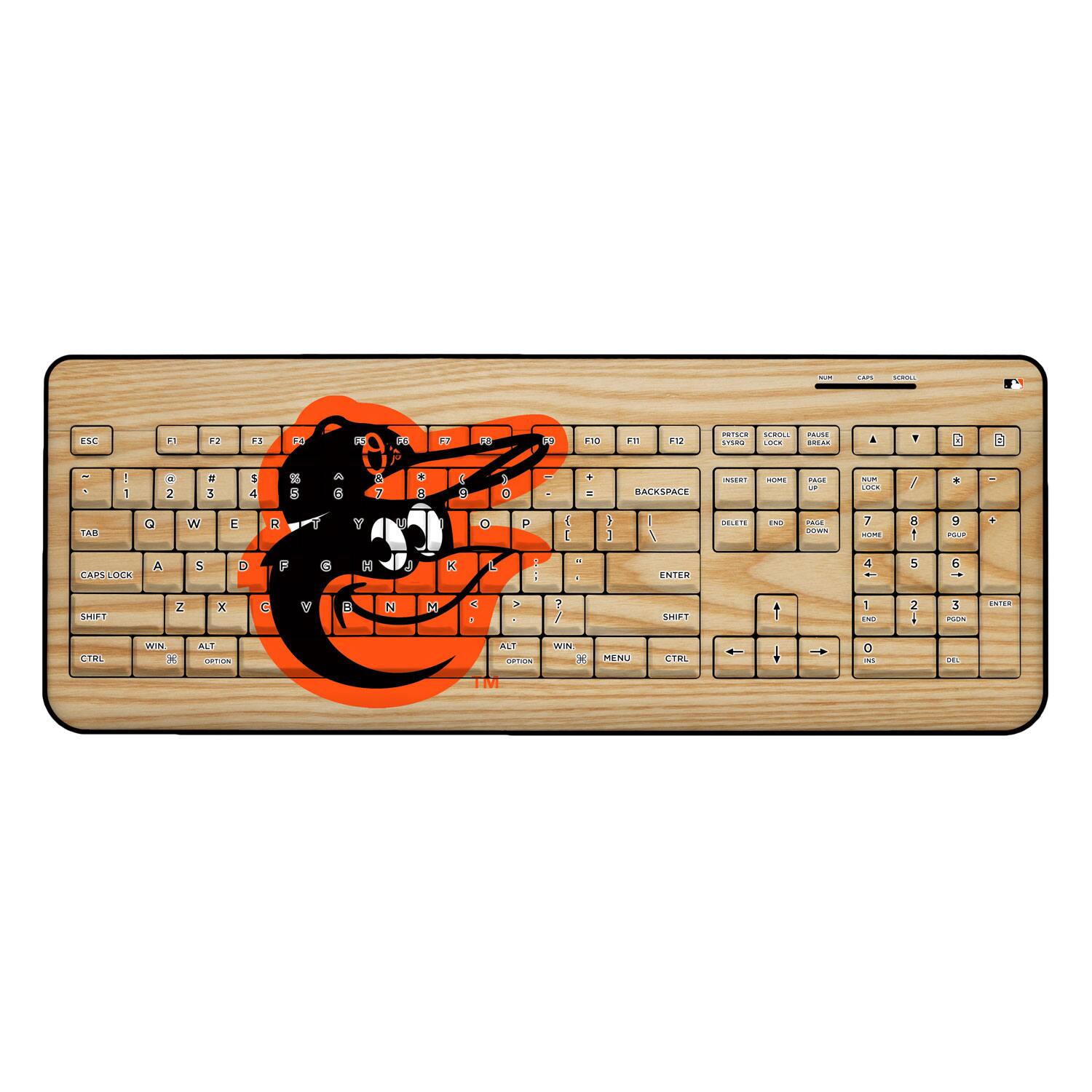 Keyscaper Baltimore Orioles Alternate Wireless Keyboard Multicolor ...